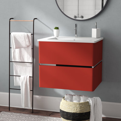 Find the Perfect Red Bathroom Vanities | Wayfair