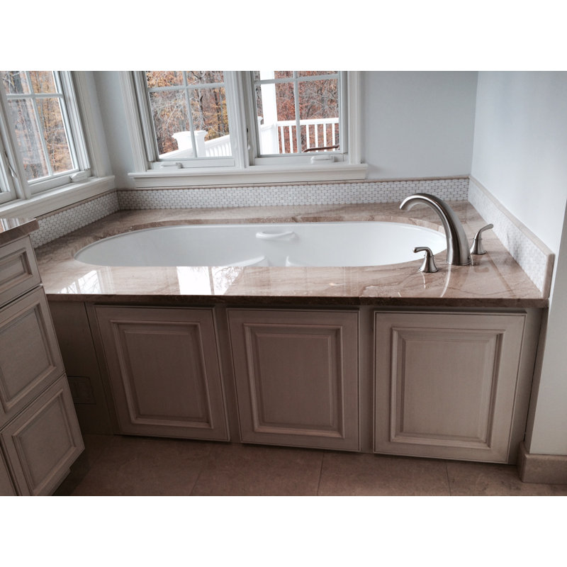 Hydro Massage Products Zen 72" x 36" Drop in/Undermount Soaking Bathtub ...