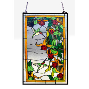 Rectangular Shaped Stained Glass Panels You'll Love | Wayfair