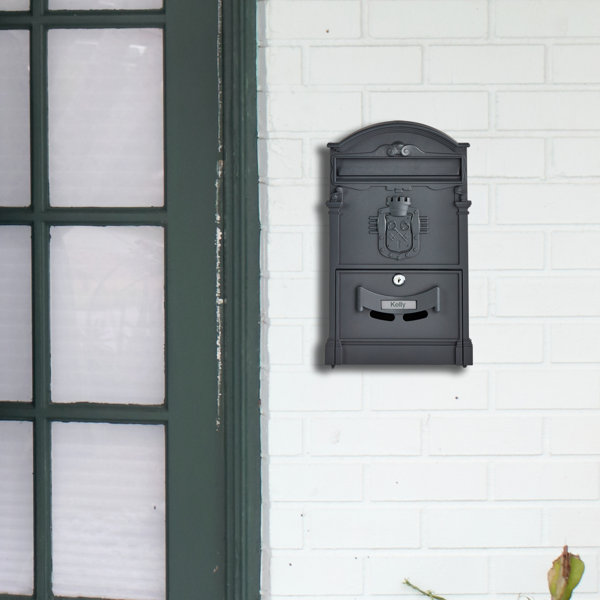 AdirHome Ancient Castle Locking Wall Mounted Mailbox | Wayfair