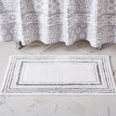 Black & Gray & Silver Bath Rugs & Mats You'll Love in 2020 | Wayfair