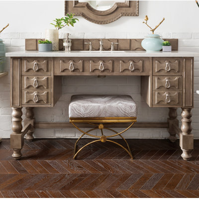 Gray Makeup Vanities You'll Love | Wayfair