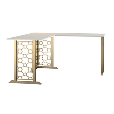 Gold Desks, White & Gold Desks you'll Love in 2020 | Wayfair