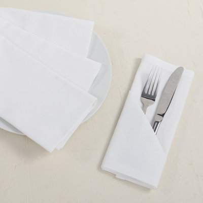 White Cloth Napkins You'll Love | Wayfair