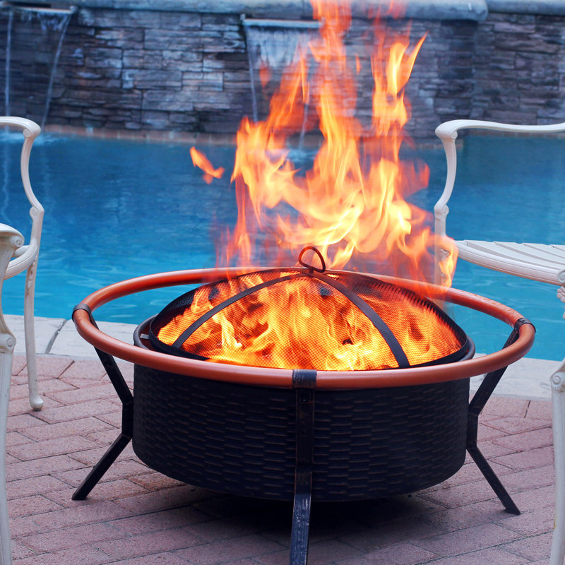 Jeco Inc. Steel Charcoal Fire Pit & Reviews | Wayfair