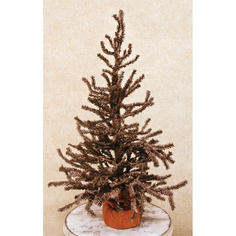 The Holiday Aisle Brown Pine Artificial Christmas Tree | Wayfair
