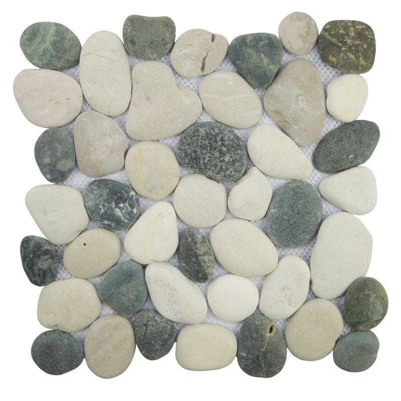 Pebble Tile Classic Random Sized Natural Stone Mosaic Tile | Wayfair