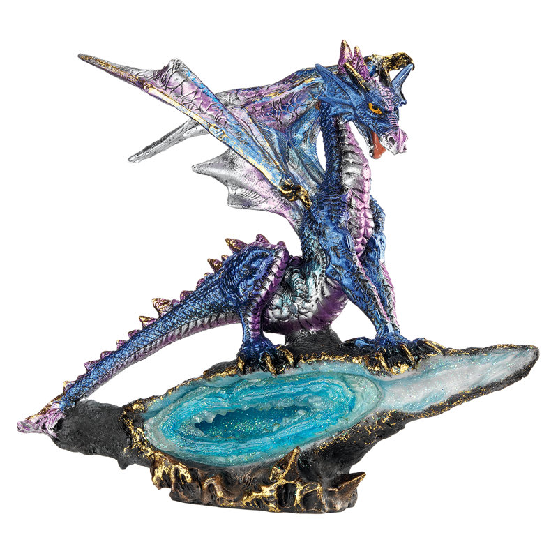 Design Toscano Geode Guardian Gothic Dragon Figurine & Reviews | Wayfair