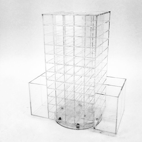 The Holiday Aisle® Stillwater LIP120 Rotating Cosmetic Organizer ...