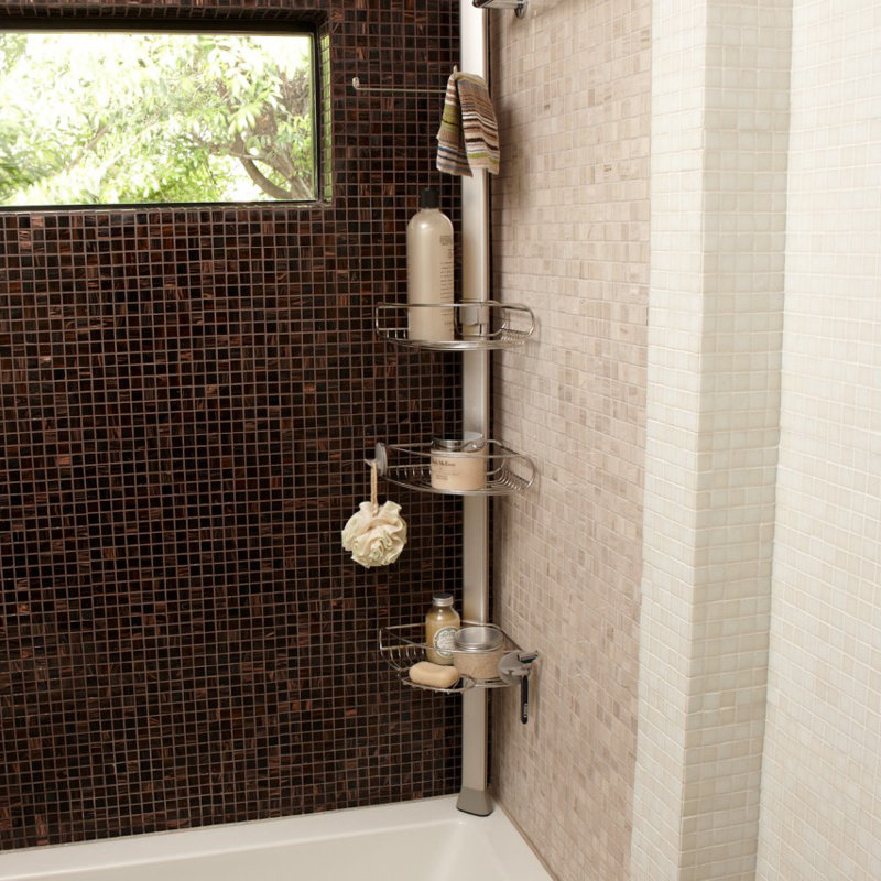 simplehuman Metal Wall Mounted Shower Caddy & Reviews | Wayfair.co.uk