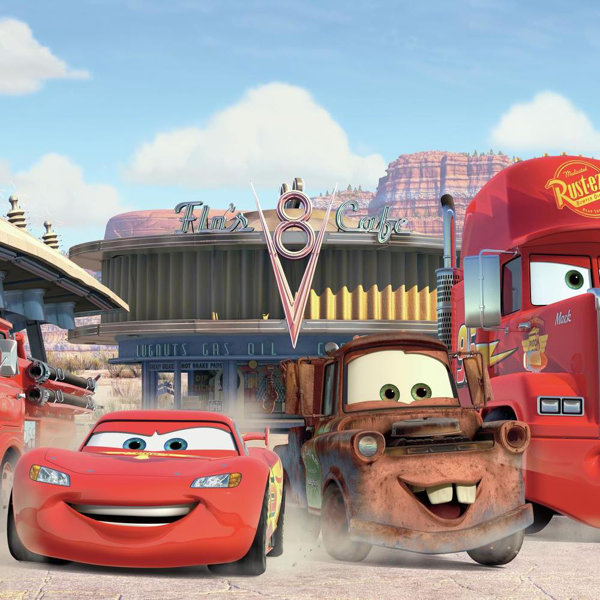York Wallcoverings Walt Disney Kids II Disney Cars Friends Finish Xl ...