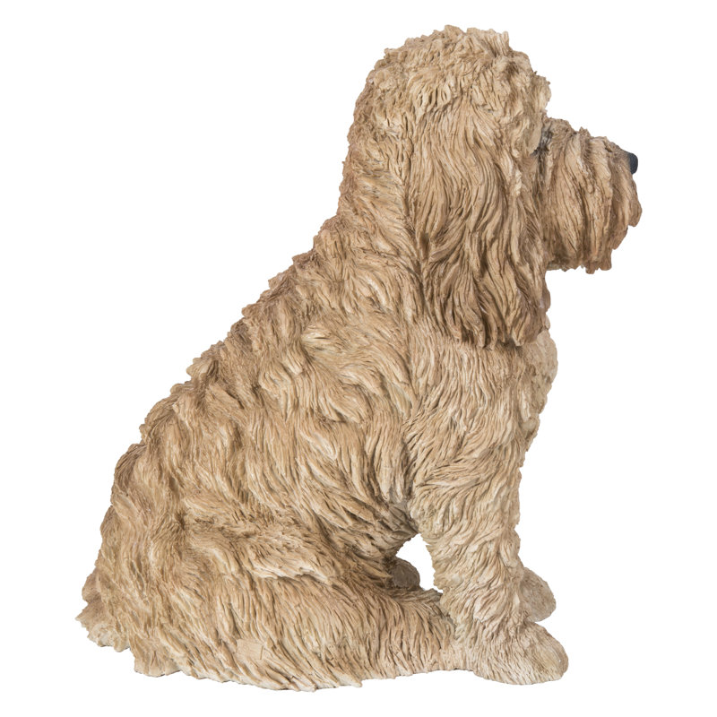 Hi-Line Gift Ltd. Sitting Cockapoo Statue | Wayfair
