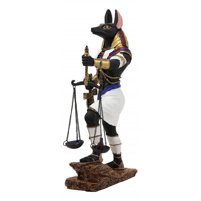 World Menagerie Ebros Colourful Ancient Egyptian God Anubis With Scales ...