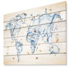 East Urban Home 'World Map Water Splash' Graphic Art & Reviews | Wayfair
