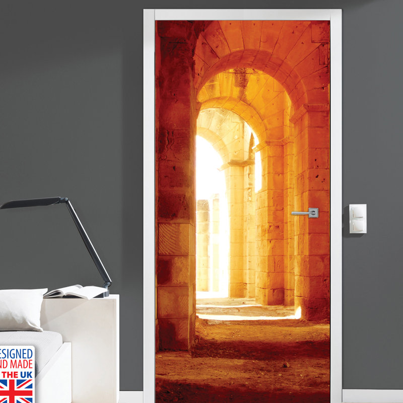 East Urban Home Castle Hallway Door Sticker | Wayfair.co.uk