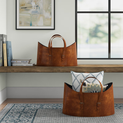 Leather & Faux Leather Storage Containers You'll Love in 2019 | Wayfair