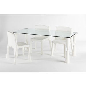 Plastic & Acrylic Kitchen & Dining Tables You'll Love | Wayfair