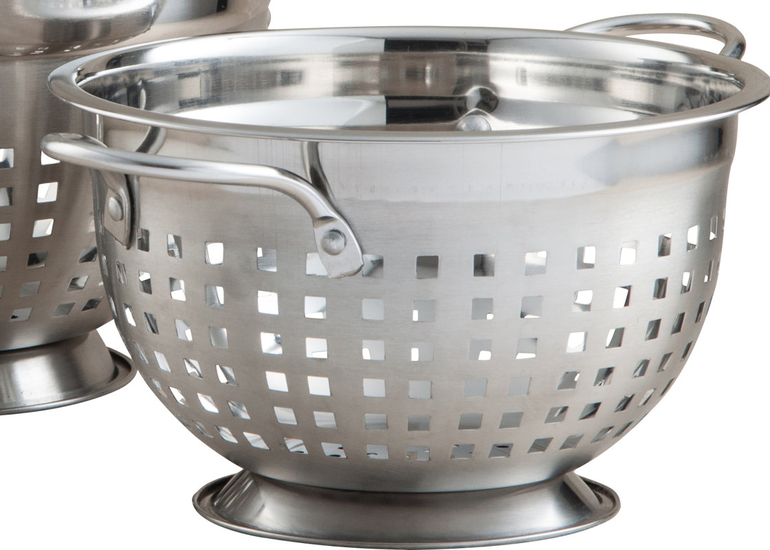 Cook Pro Stainless Steel Slotted Colander & Reviews | Wayfair