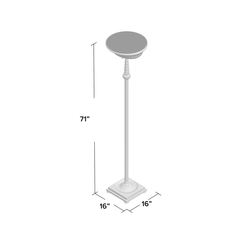 Charlton Home Oxley 71 Torchiere Floor Lamp And Reviews Wayfair