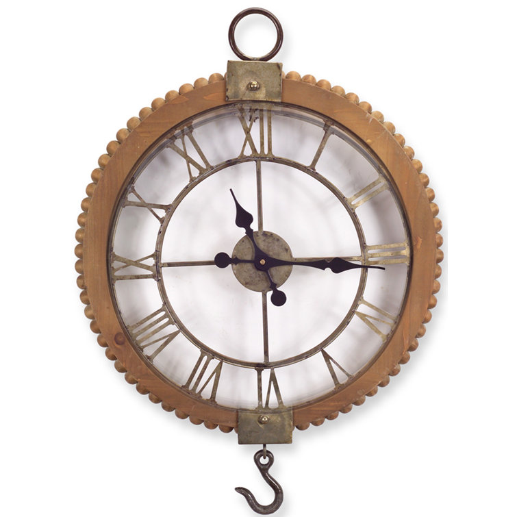 Melrose Intl. Open Wall Clock with Hook | Wayfair