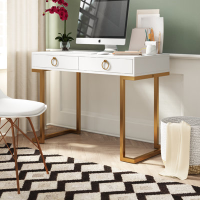 Gold Desks, White & Gold Desks you'll Love in 2019 | Wayfair
