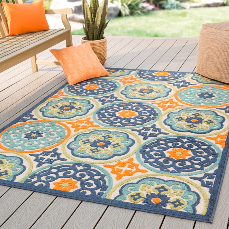 Orange And Blue Throw Rug at Paul Hines blog