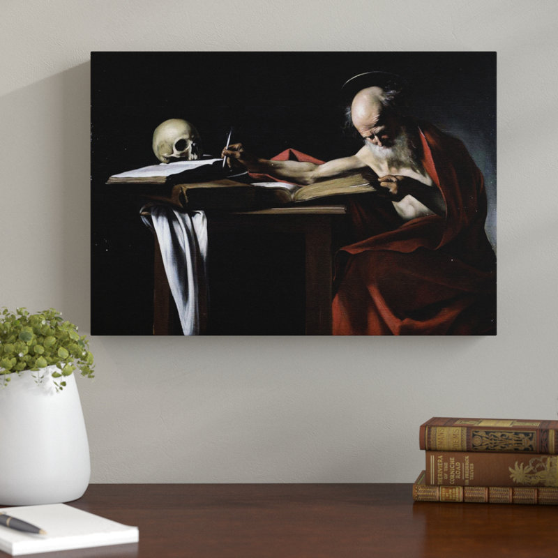 East Urban Home Saint Jerome Writing' by Caravaggio Painting Print on ...