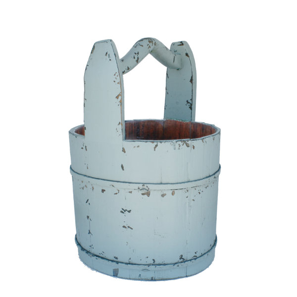 Antique Revival Vintage Water Solid Wood Bucket & Reviews | Wayfair