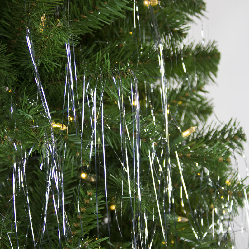 Northlight 1000Ct Silver Tinsel Icicle Strands Christmas Decorations 18 ...