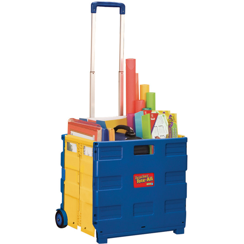 Educational Insights Folding 5 Compartment Teaching Cart with Casters ...