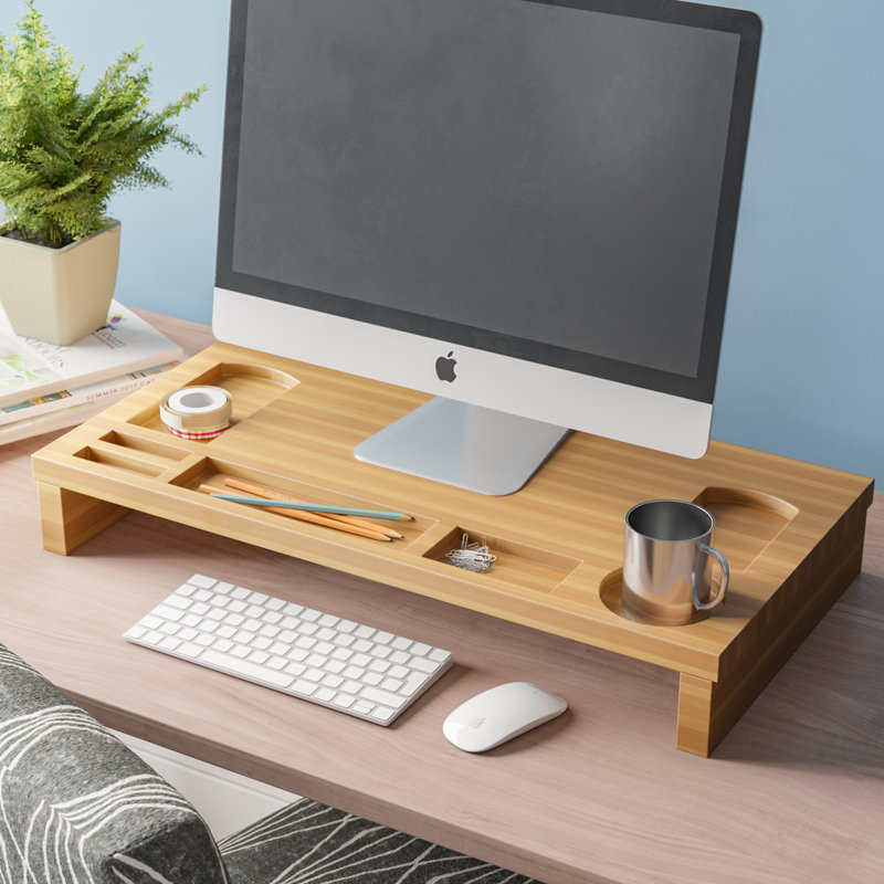 Project Tidy Ann Bamboo Riser Monitor Stand & Reviews | Wayfair