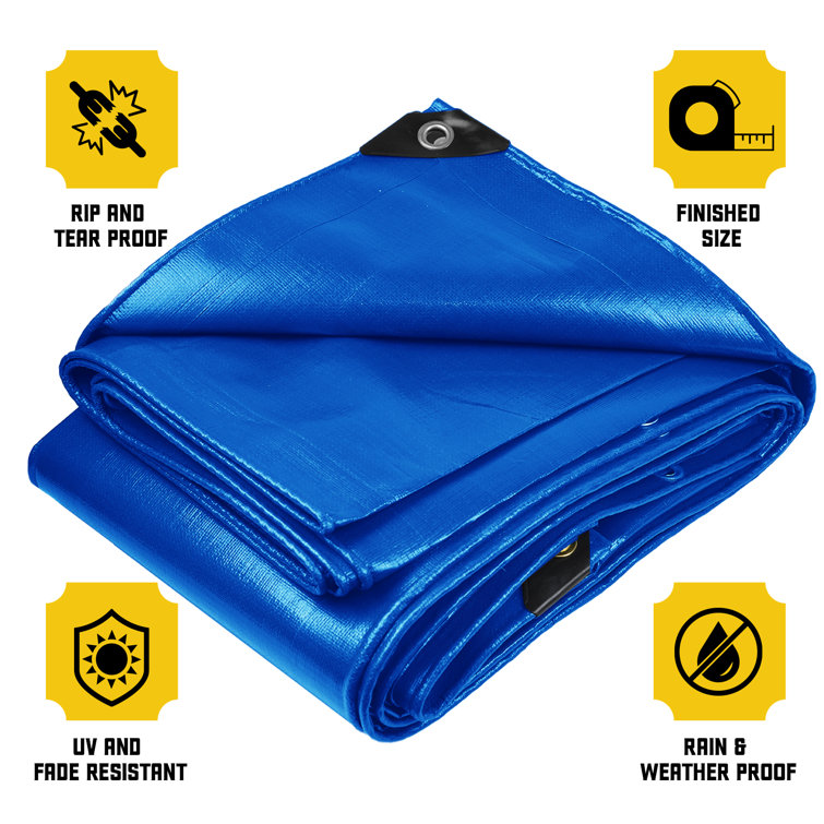 Core Tarps Extreme Heavy Duty 20 Mil Tarp Cover, Waterproof, UV ...