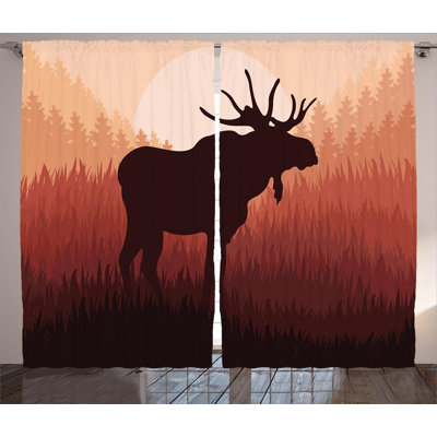 Moose Lodge Curtains | Wayfair