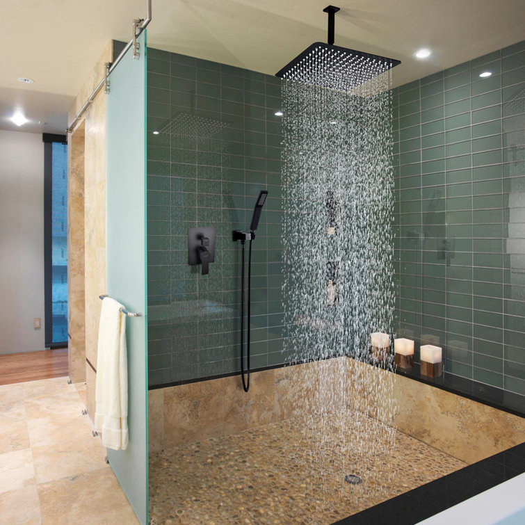 MD Bath Ceiling Mounted Rain Shower System With Rough-In Valve ...