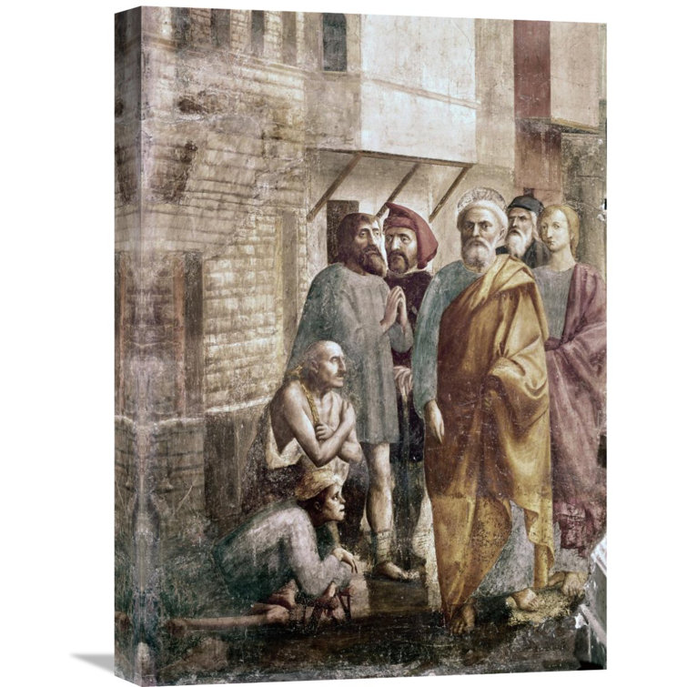 Global Gallery St. Peter Healing The Sick With His Shadow by Masaccio ...