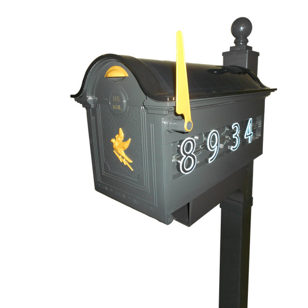 Illuminated Mailbox With LED Numbers | Wayfair.ca