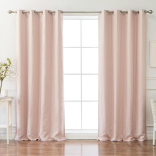 Light Pink Linen Curtains | Wayfair