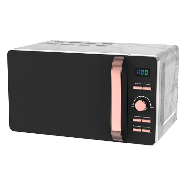 White And Rose Gold Microwave | Wayfair.co.uk