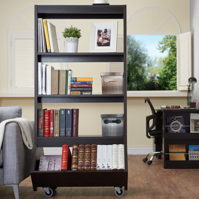 Bookshelf On Wheels | Wayfair