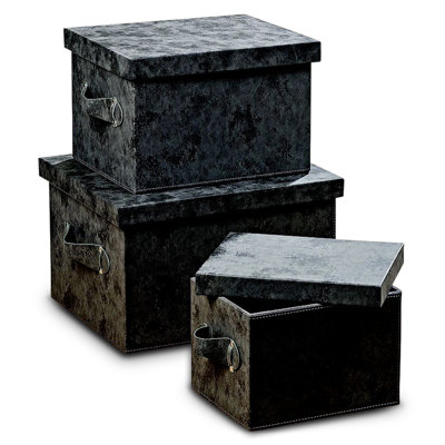 Leather & Faux Leather Storage Containers You'll Love in 2019 | Wayfair