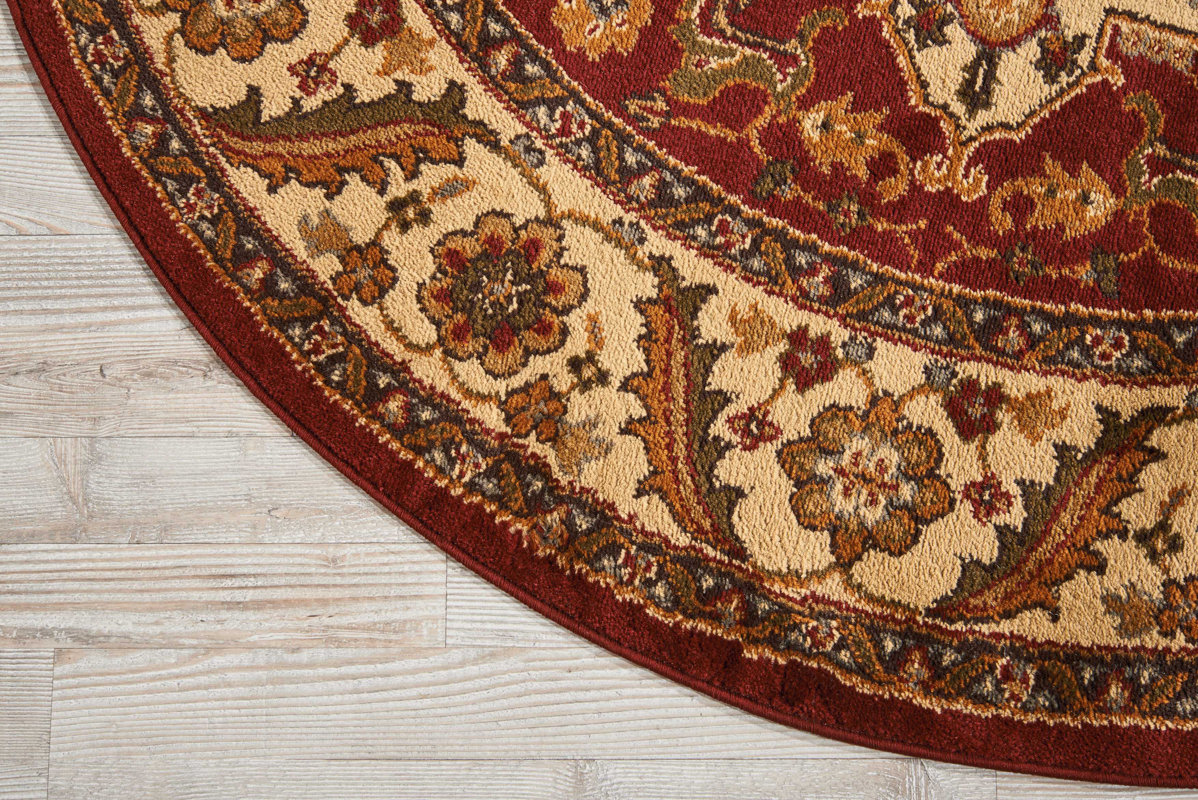 Andover Mills Pierce Beige/Maroon Area Rug & Reviews | Wayfair