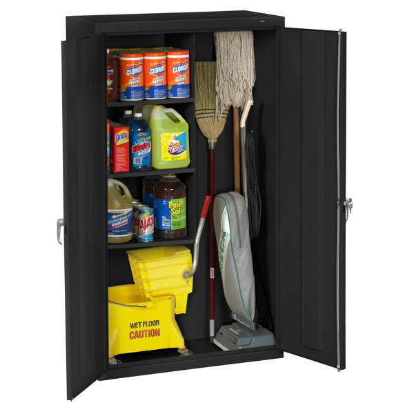 Mop And Broom Storage Cabinet | Wayfair