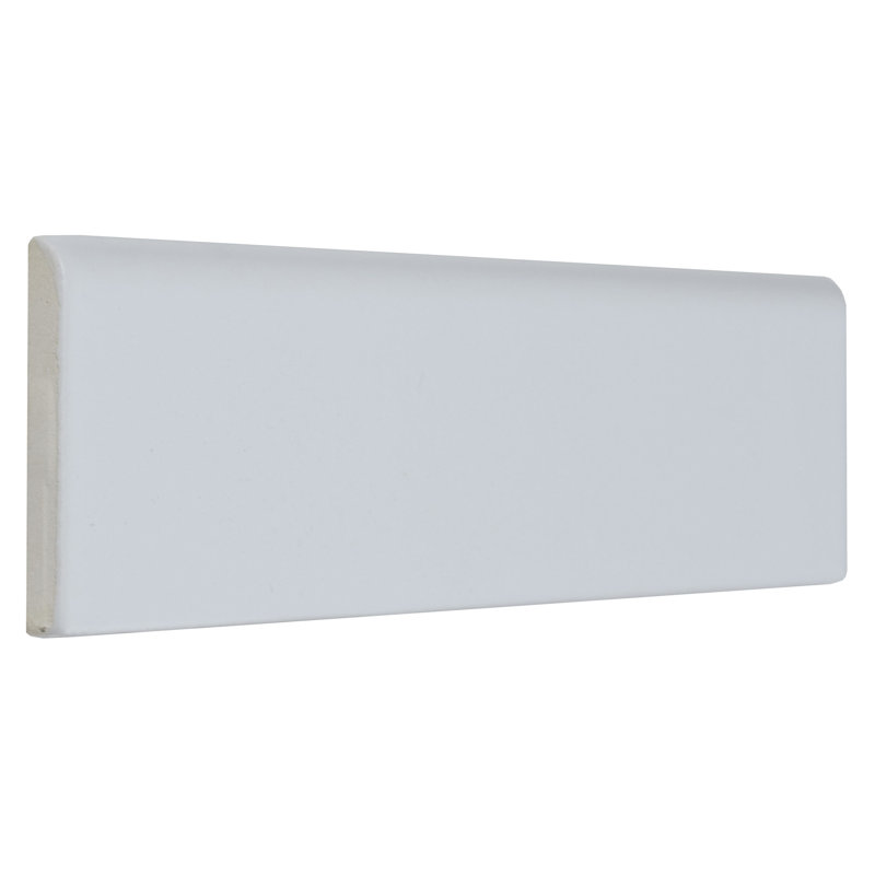 Daltile 8.5" x 2.1" Ceramic Bullnose Tile Trim in Matte Arctic White ...
