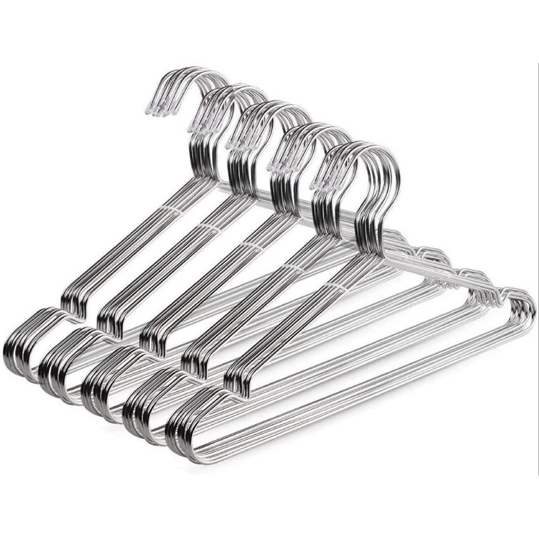 Rebrilliant Wire Hangers 50 Pack Coat Hangers Strong Heavy Duty ...