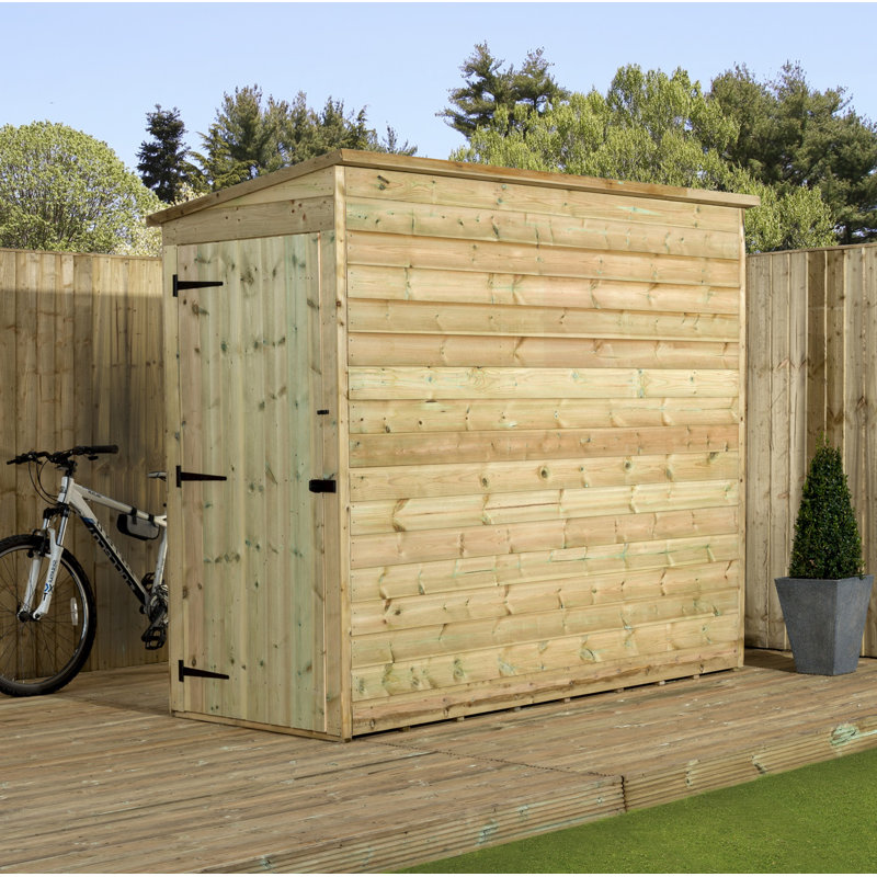 WFX Utility 3 Ft. W x 4 Ft. D Shiplap Pent Wooden Shed | Wayfair.co.uk