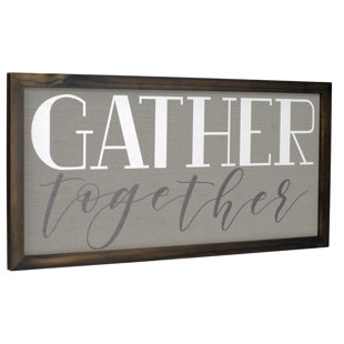 Large Gather Sign | Wayfair