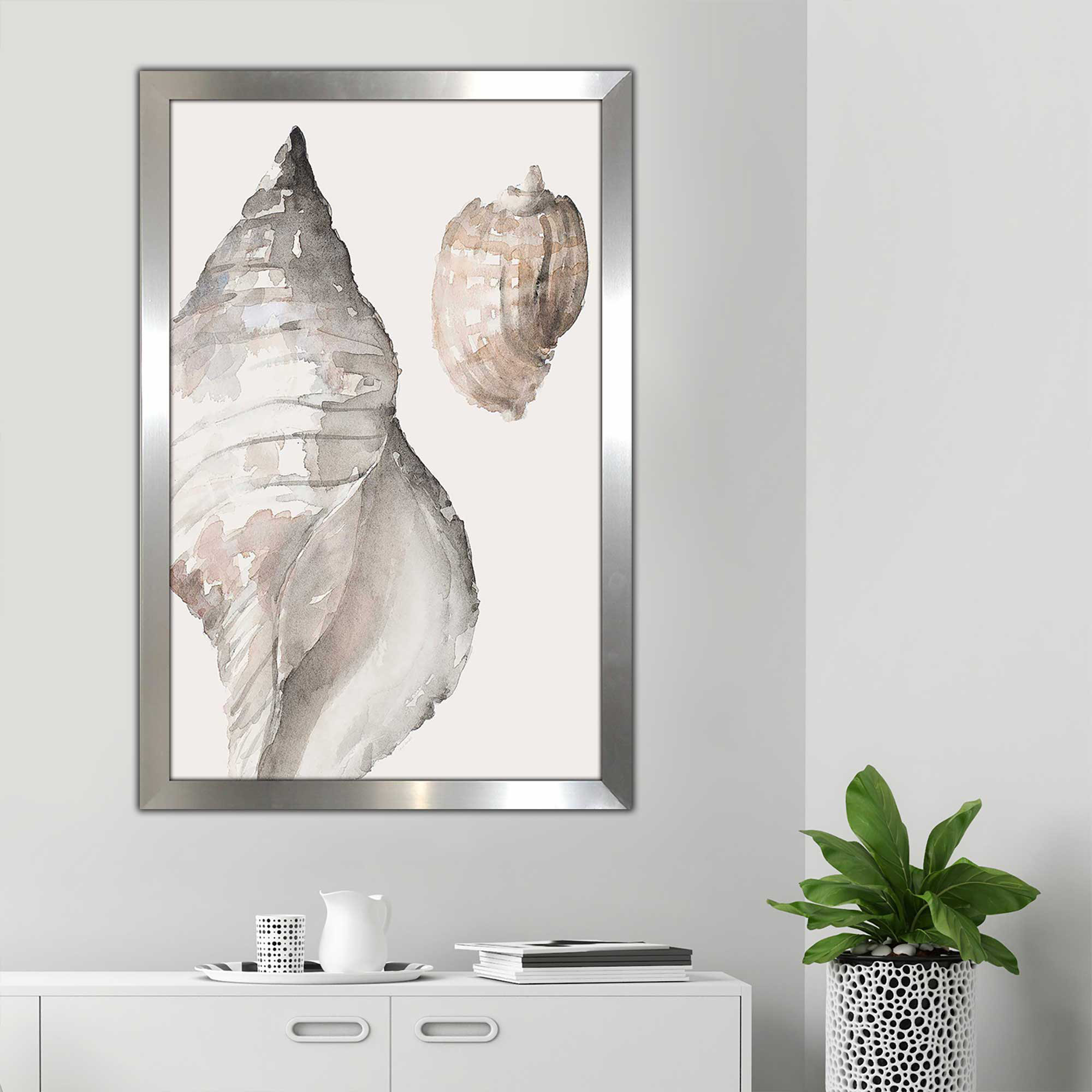 Rosecliff Heights Tonal Shell On Cream I by Lanie Loreth - Painting ...