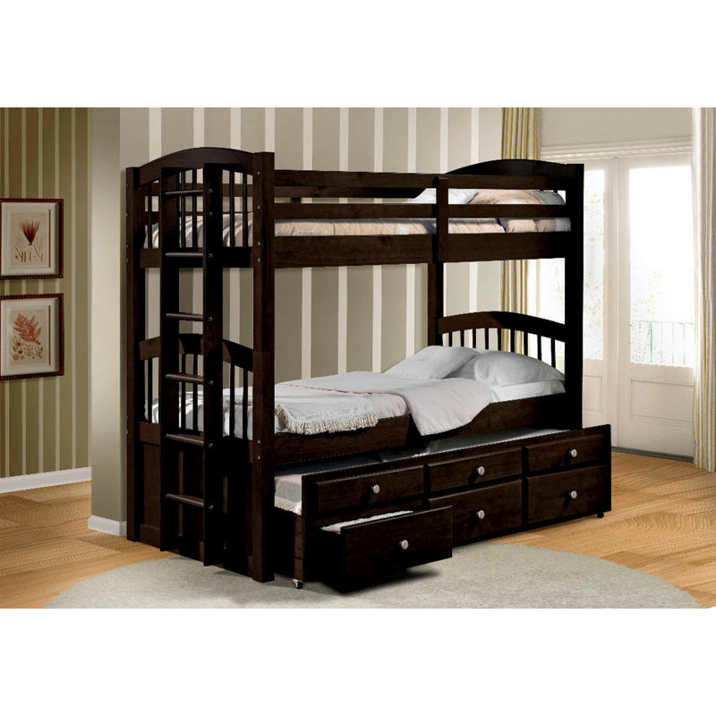 Harriet Bee Walpole Extra Long Twin over Extra Long Twin Standard Bunk ...