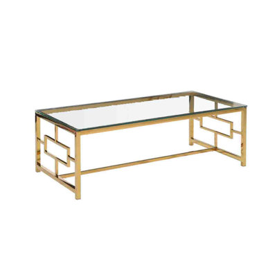 Gold Rectangle Coffee Tables You'll Love | Wayfair