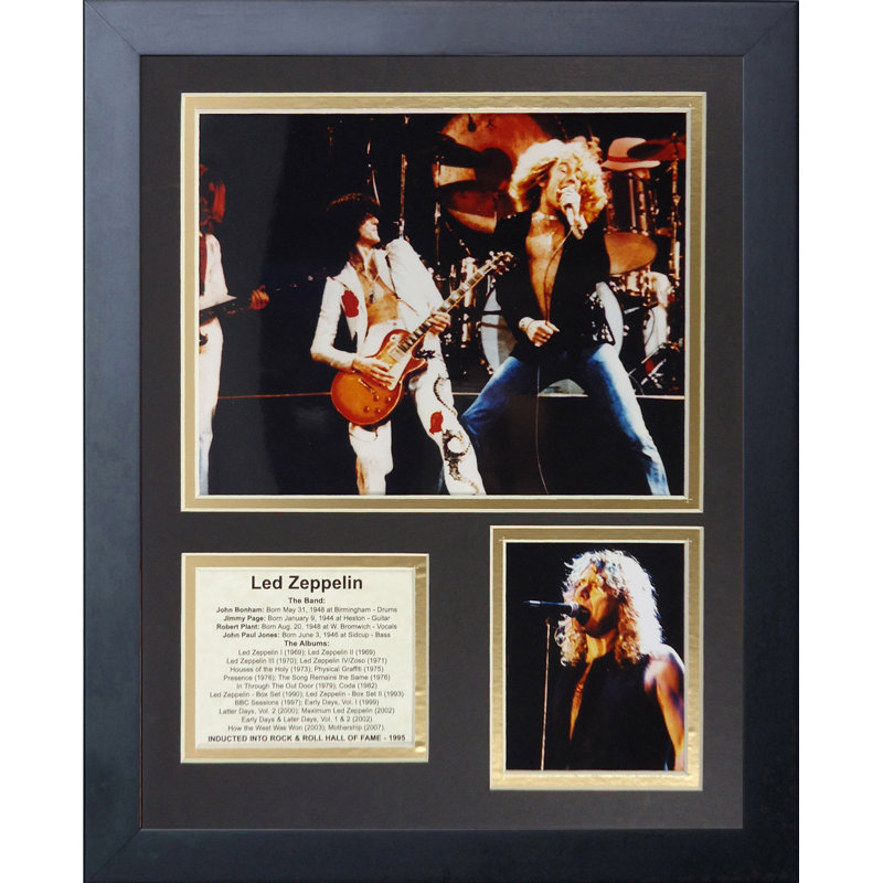 Legends Never Die Led Zeppelin Framed Memorabilia | Wayfair